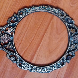 Antique Ornate Metal Carved Details Frame Industrial Home Decor Photo ...