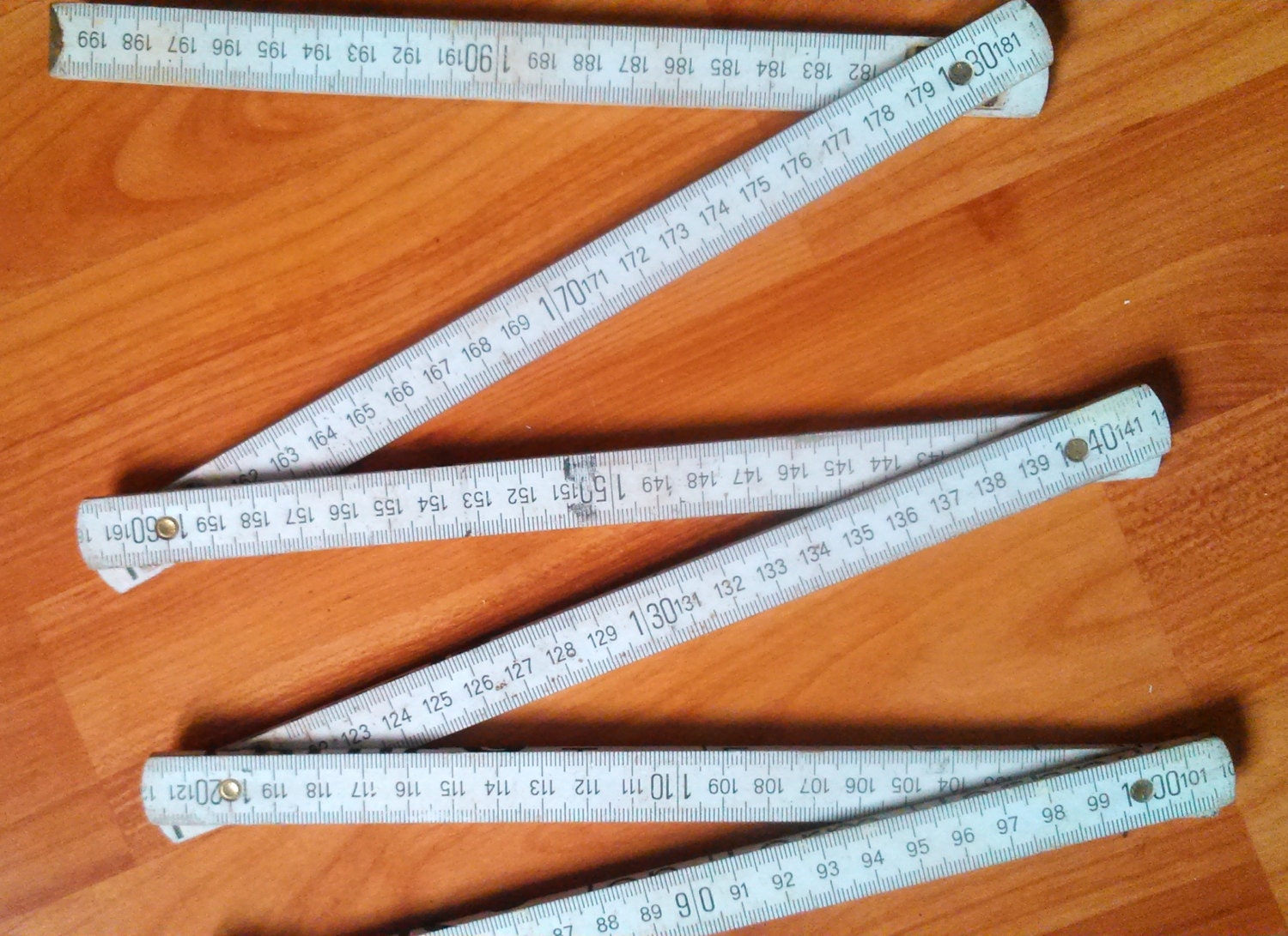 German Vintage Extension Wood Ruler Centimeter Geometry Measuring ...