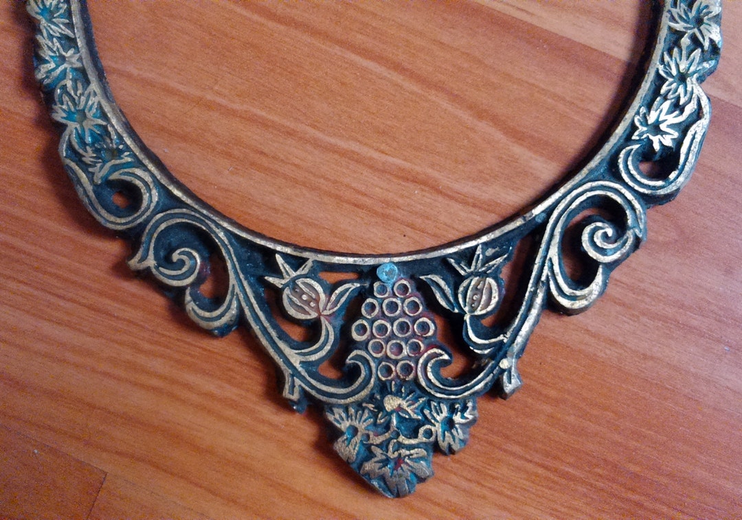 Antique Ornate Metal Carved Details Frame Industrial Home Decor Photo ...