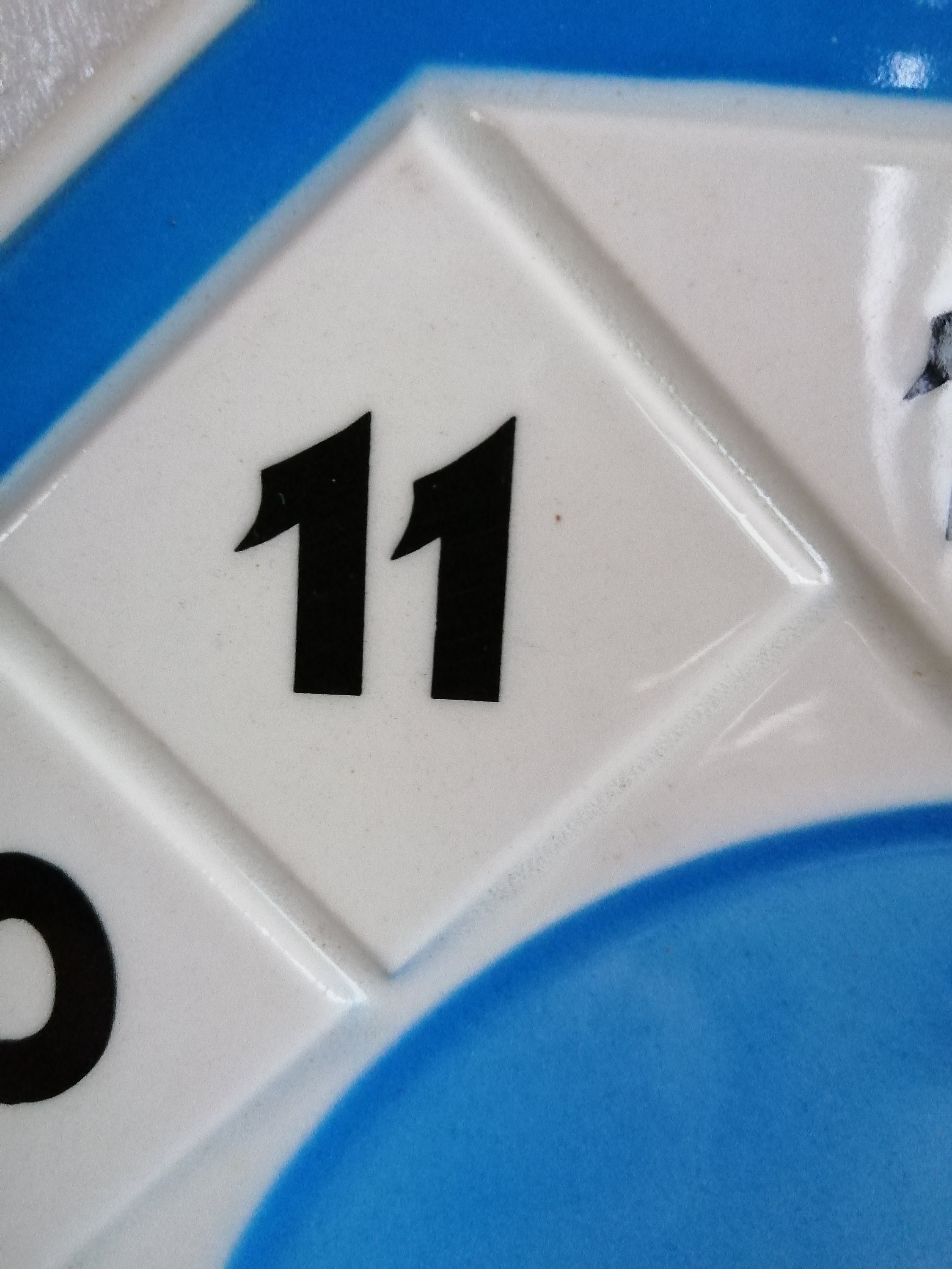 Vintage Clock Ceramic Dial Face, Hexagonal Numerals Dials Clocks ...