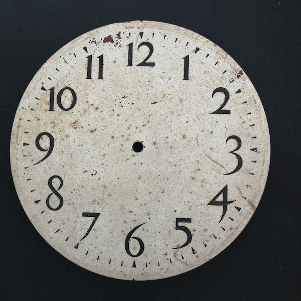 Antique Metal Clock Dial Face - Etsy