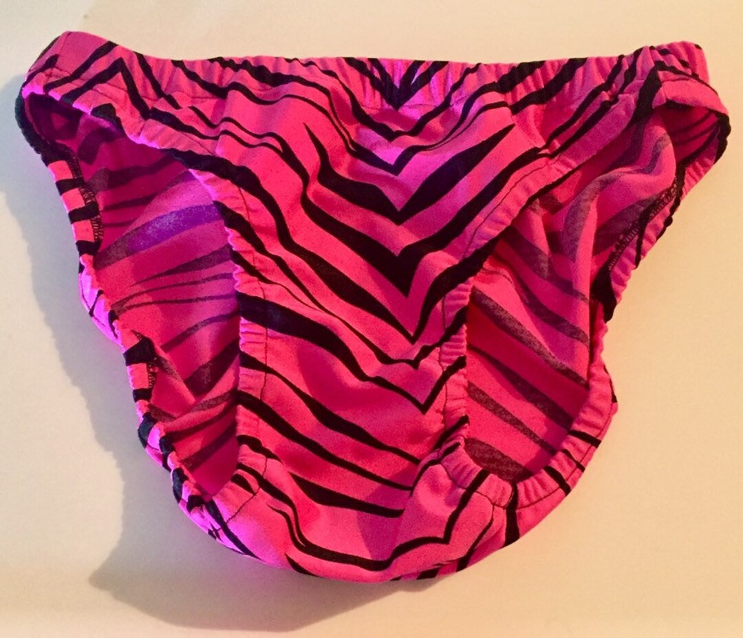 Hot Pink Zebra Tiger Stripe Mens Bikini Brief Underwear - Etsy