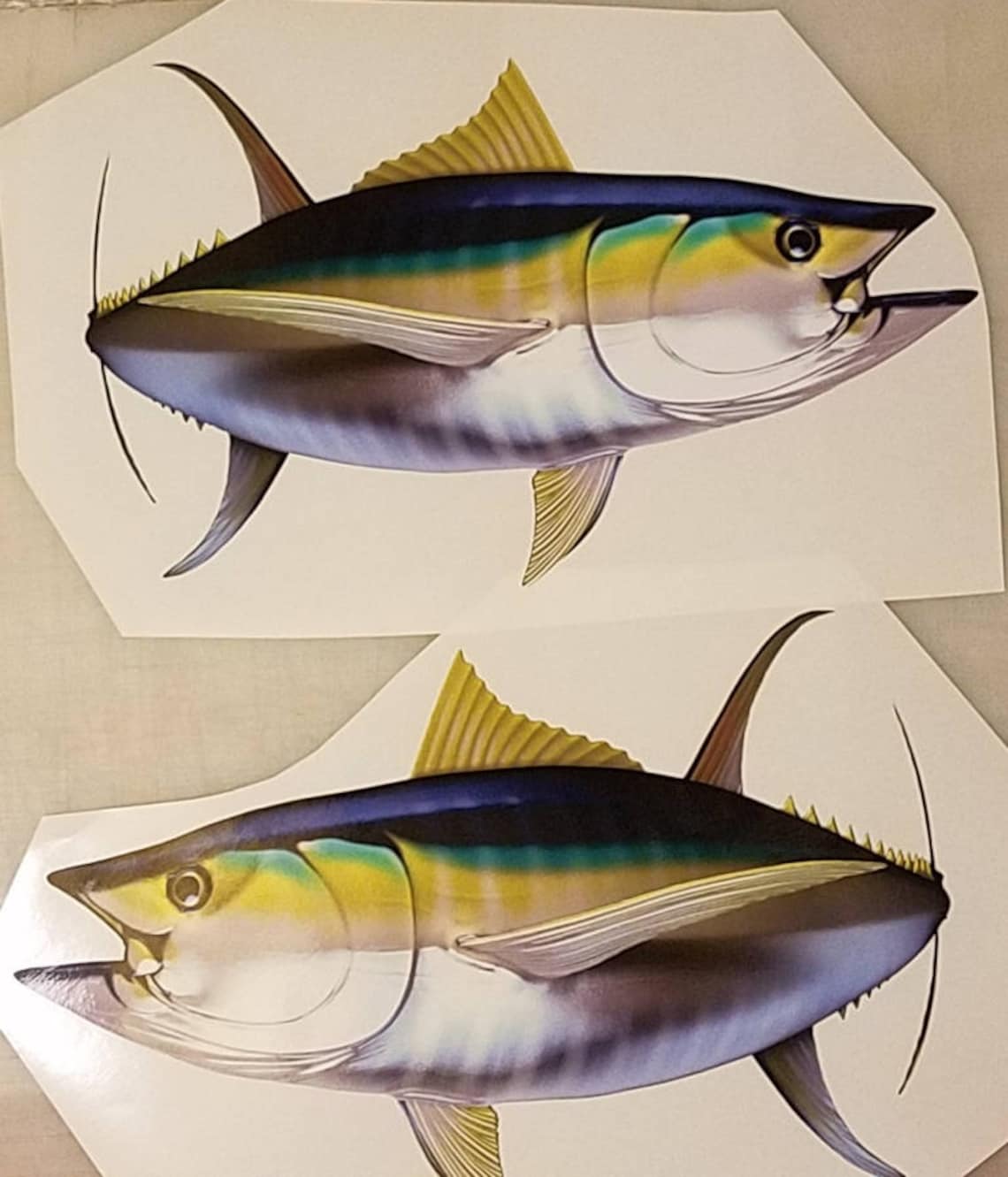 High Resolution Yellowfin Tuna Decal, Yellowfin Tuna Sticker, Boat ...