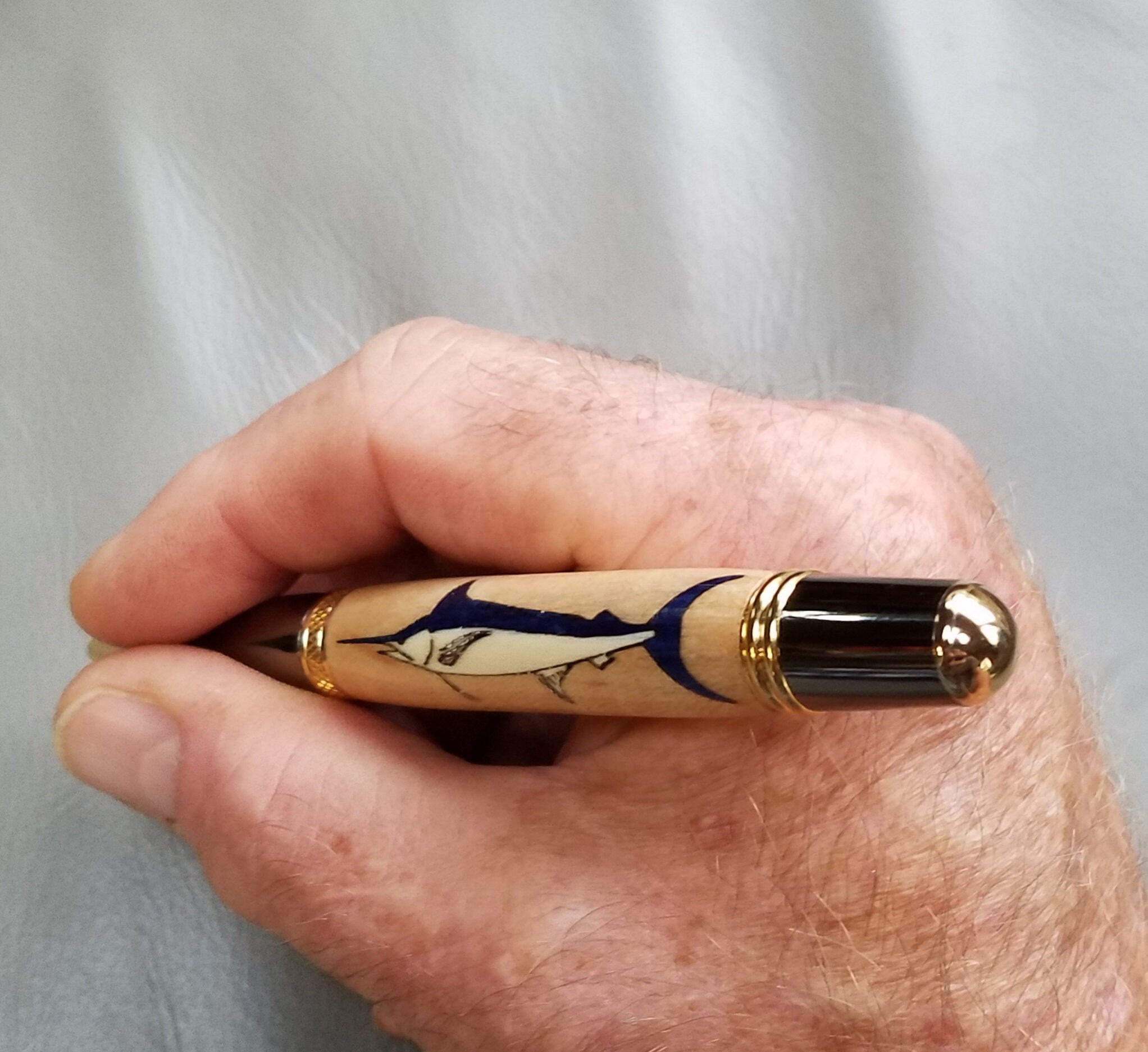 Blue Marlin Ballpoint Pen, Marlin Twist Pen - Etsy