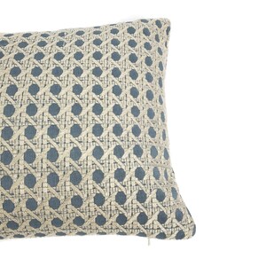 Brunschwig & Fils Monterey Woven Texture in Baltic Lumbar Pillow Cover ...