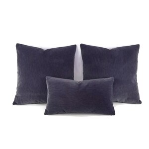 11" X 20" Pollack Soho Plush in Indigo Lumbar Pillow Cover - Plush ...
