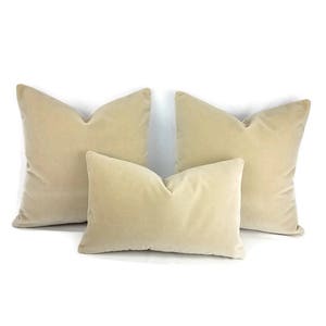 Pollack Sedan Plush in the Color Parchment - Light Tan - Beige Velvet ...
