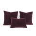 Pollack Sedan Plush in Imperial Lumbar Purple Pillow Cover Dark Purple ...