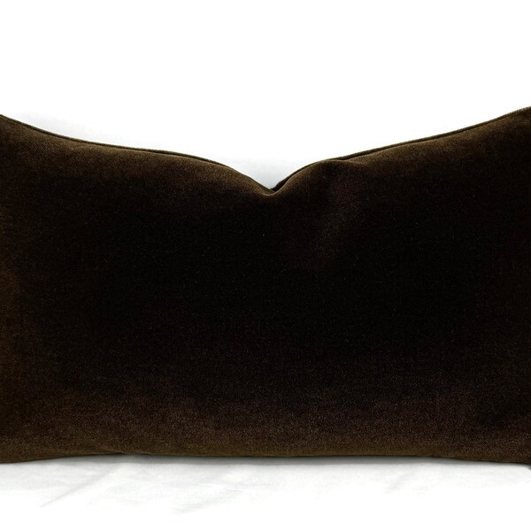 Brown Velvet Cushion - Etsy
