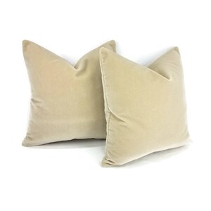Pollack Sedan Plush in the Color Parchment - Light Tan - Beige Velvet ...