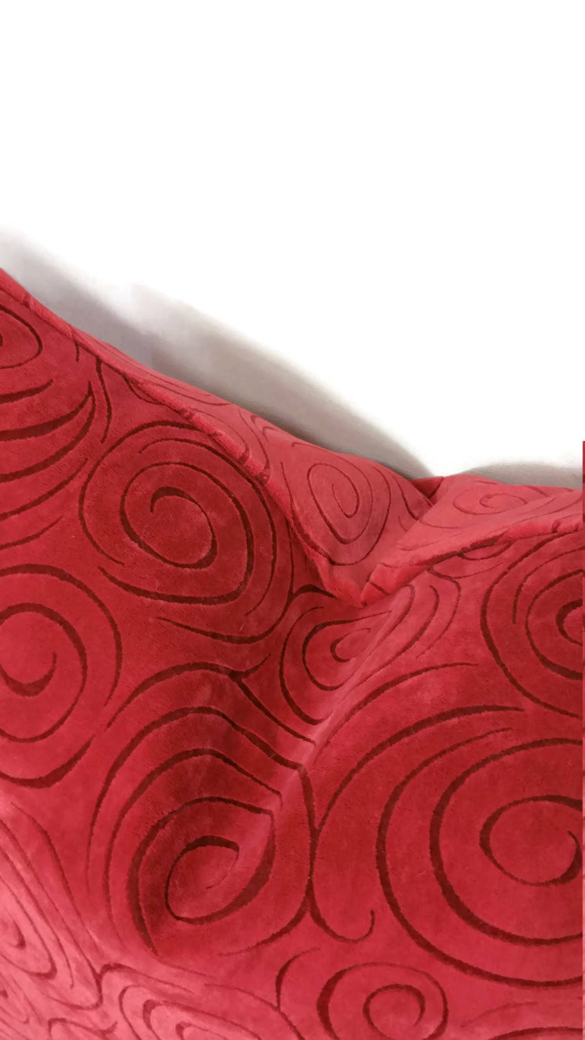 Dark Pink Rosette Velvet Pillow Cover - Etsy