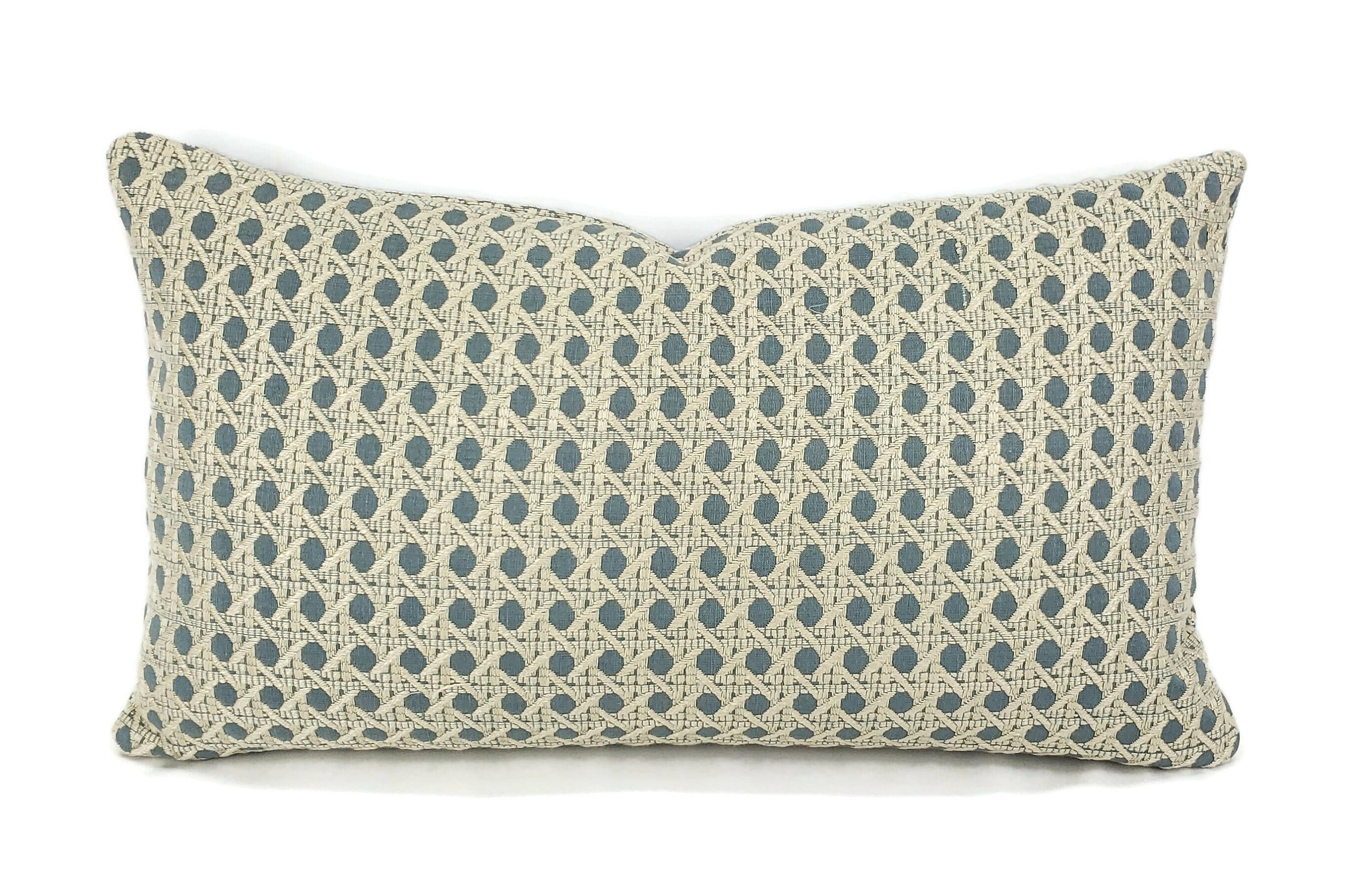 Brunschwig & Fils Monterey Woven Texture in Baltic Lumbar - Etsy