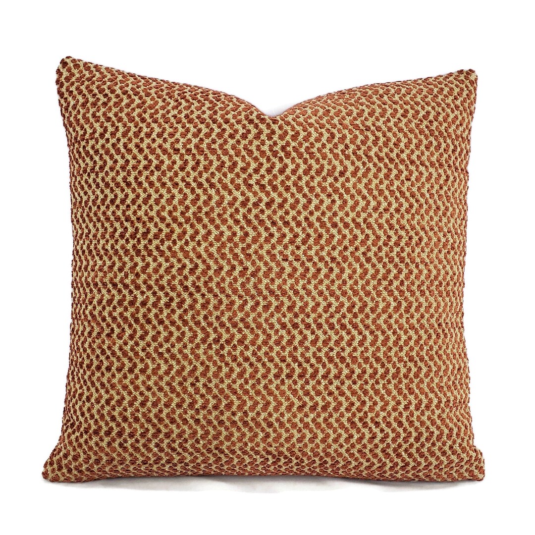 Schumacher Colombo in Brick Pillow Cover - 20" X 20" Terra Cotta and ...