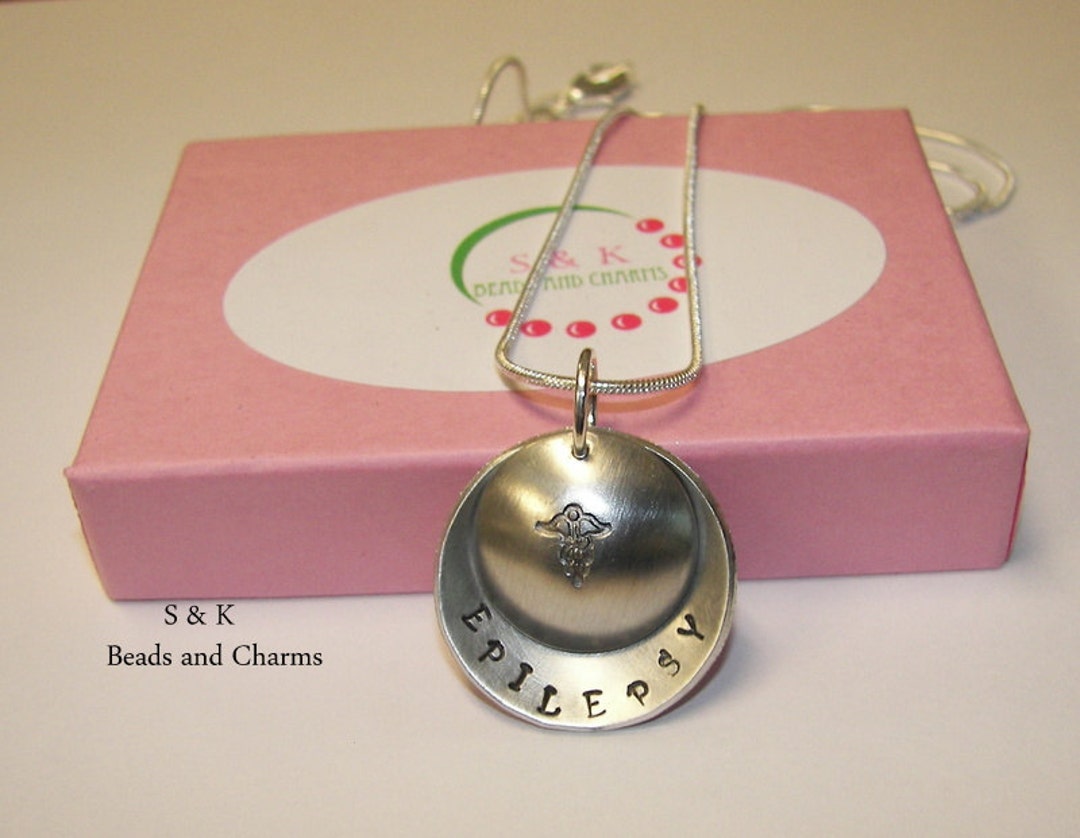 Personalized Medical Alert Necklace, Cusom Hand Stamped Personalized ...