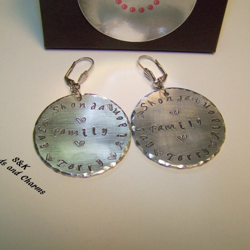 Stamped Earrings - Etsy