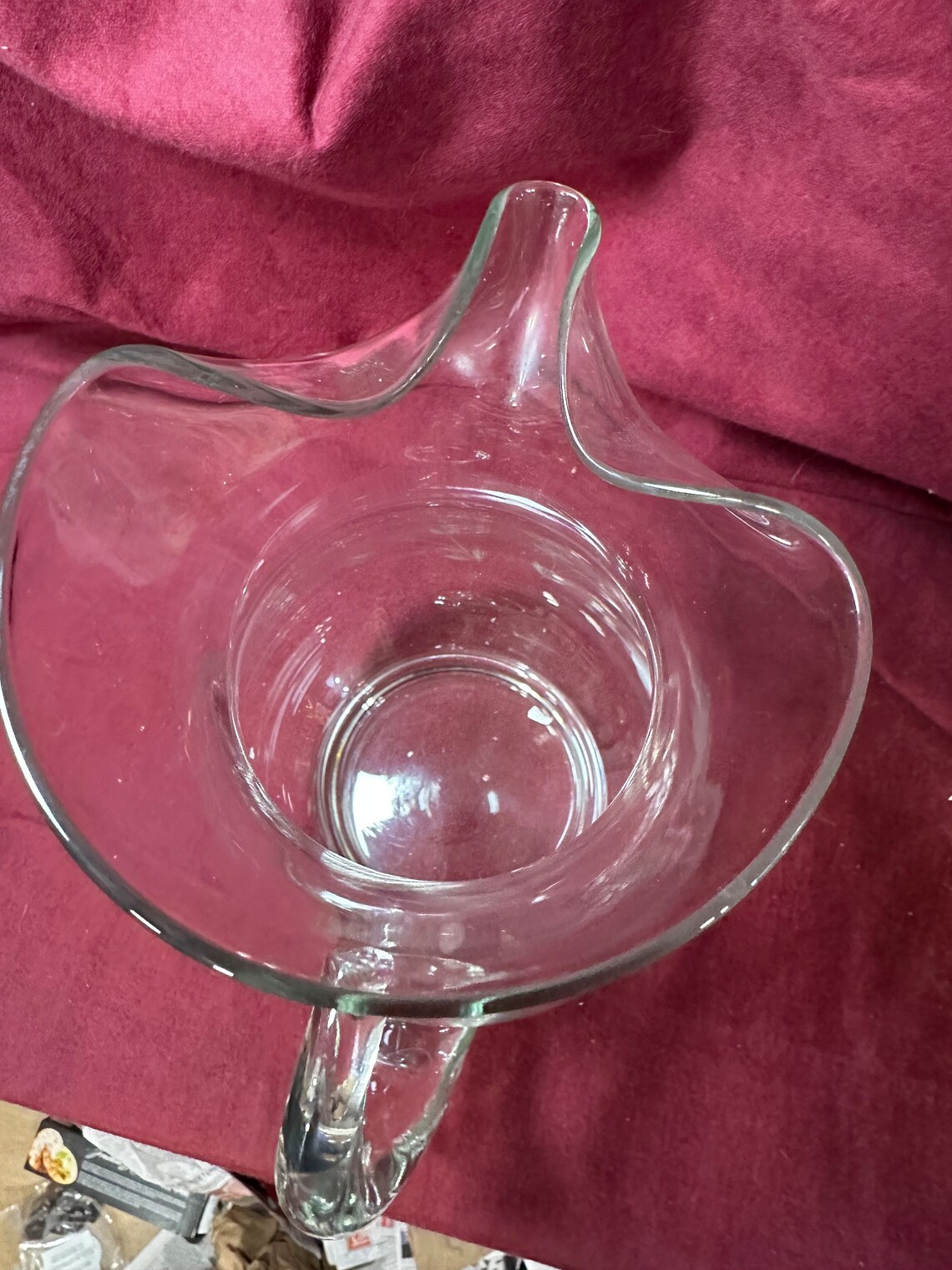 Princess House Crystal Large 10 Juice Pitcher Vintage Heritage Pattern ...