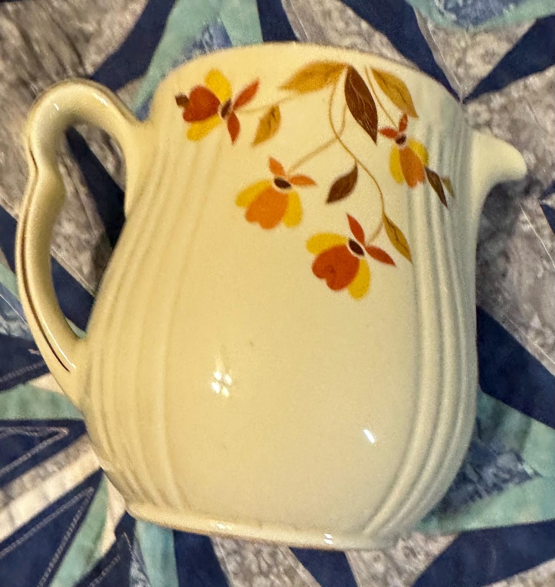 Hall Superior Autumn Leaf Hall Jewel Tea Pitcher 6" Pitcher Quality ...