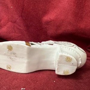 Porcelain Shoe Old Country Roses England Vintage Gold Trim - Etsy