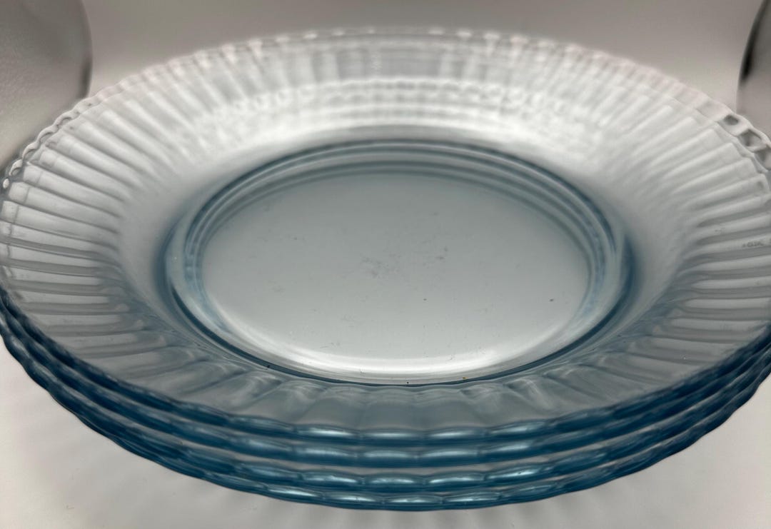 Colorex Pale Blue Plates, Set of 4 - Etsy