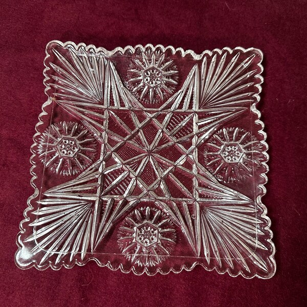 Square Glass Plate - Etsy