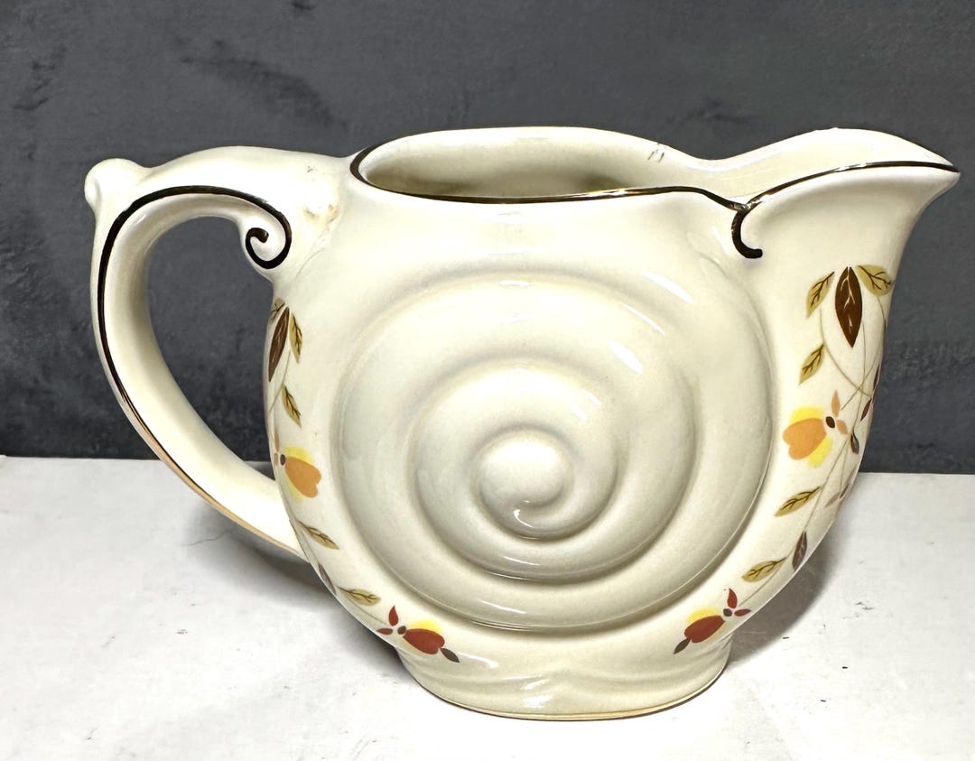 1997 Hall Jewel Tea Autumn Leaf Nautilus Creamer, Like New Condition - Etsy