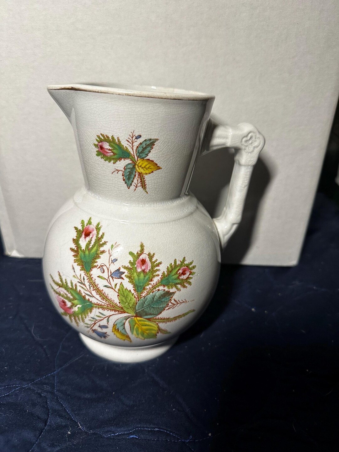 Antique Stoneware Pitcher From George Scott Pottery, 19th Century - Etsy