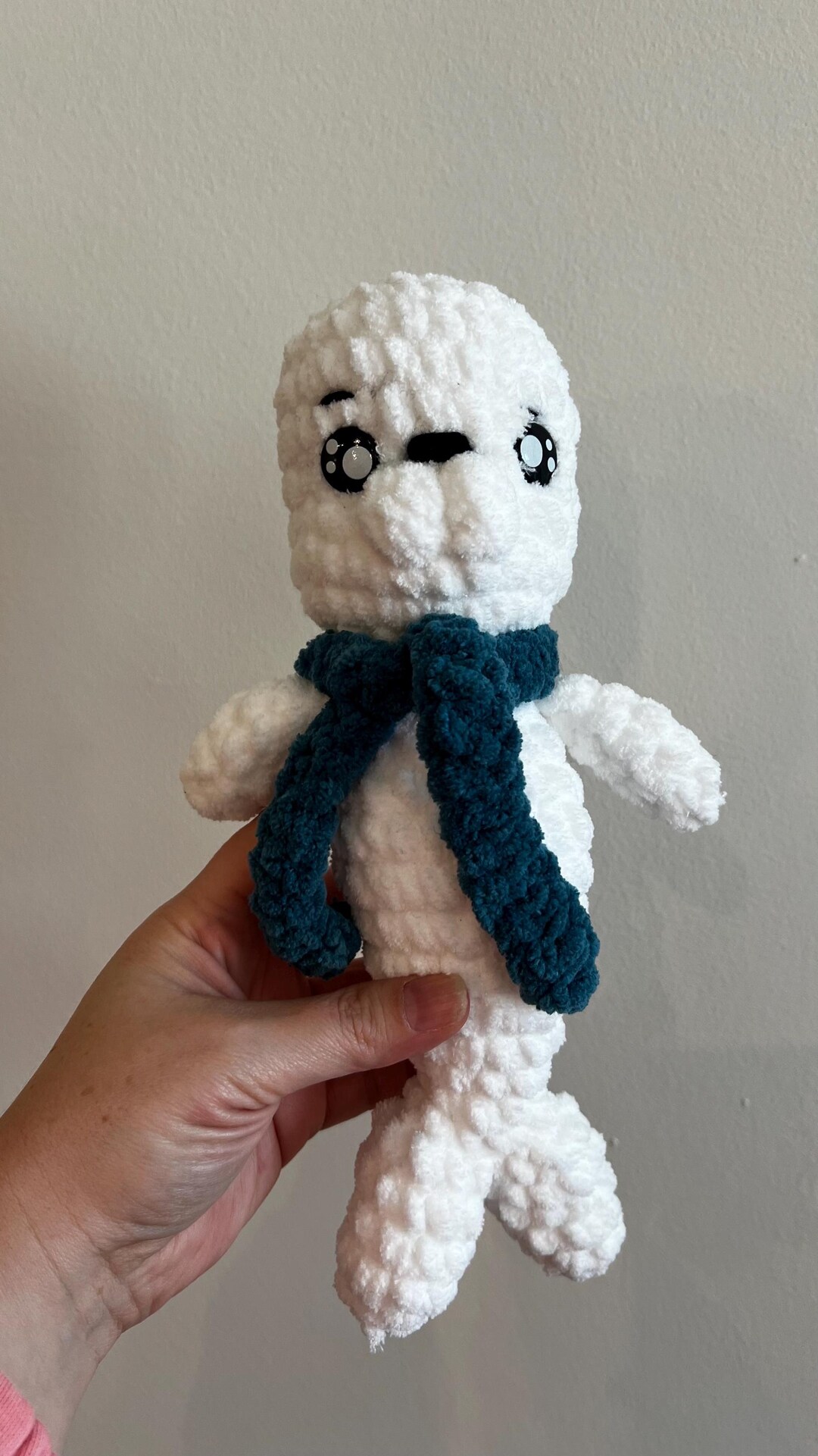 Snow Seal Amigurumi, Plushie, Stuffed Animal - Etsy