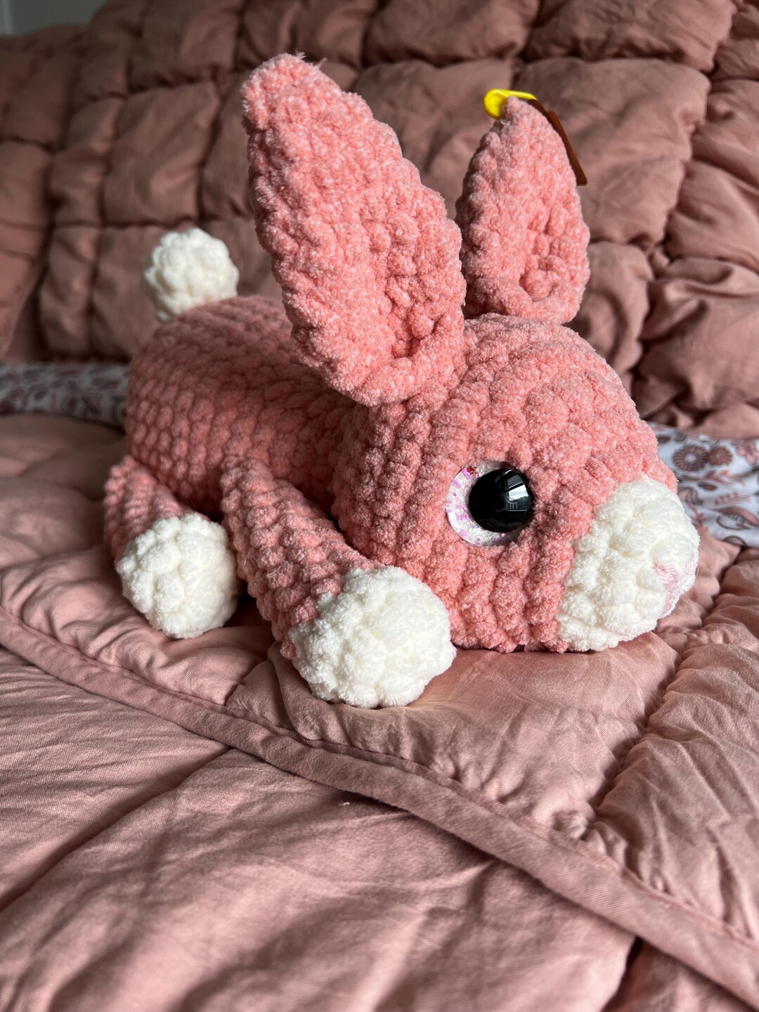 Snuggle Bunny Plushie, Amigurumi, Stuffed Animal - Etsy