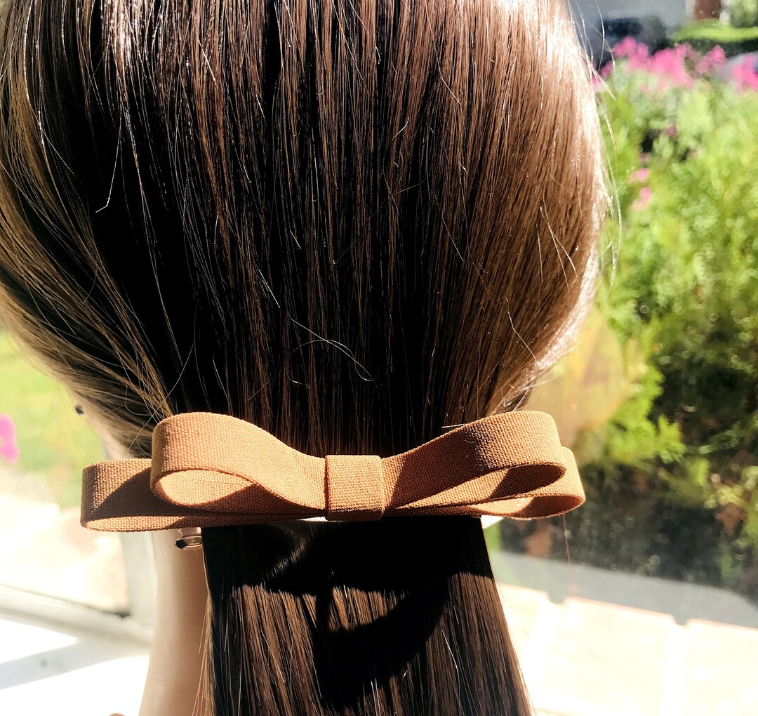 Brown Hair Bow, Earth Tone Bows, Hair Bows for Women, Thick Hair ...