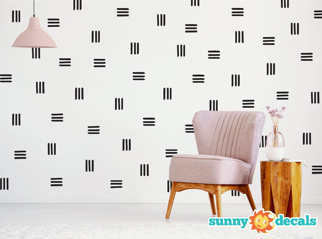 Irregular Lines Fabric Wall Decals - Etsy