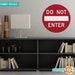 Do Not Enter Sign Fabric Wall Decal: Reusable, Repositionable - Etsy