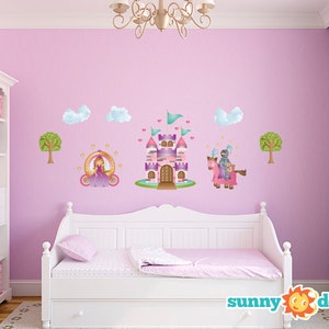 Princess Wall Decal, Wall Stickers, Princess Theme Nursery Decor, Wall ...
