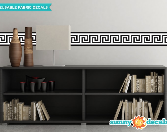 Greek Border Decal Pattern Wallpaper Geometric Wall Decal Greek Decor ...
