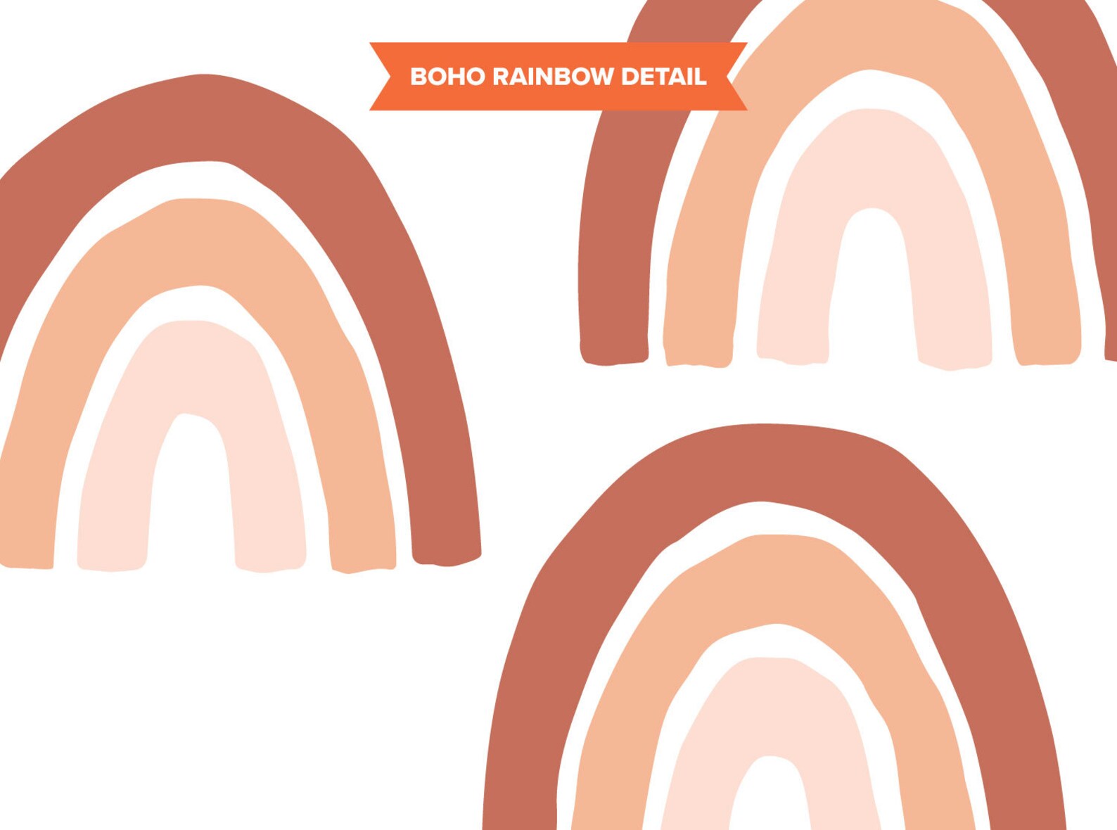 Boho Rainbow Set of 20 | Etsy