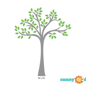 Beautiful Tree Fabric Wall Decal, Tree Wall Décor With Customizable ...