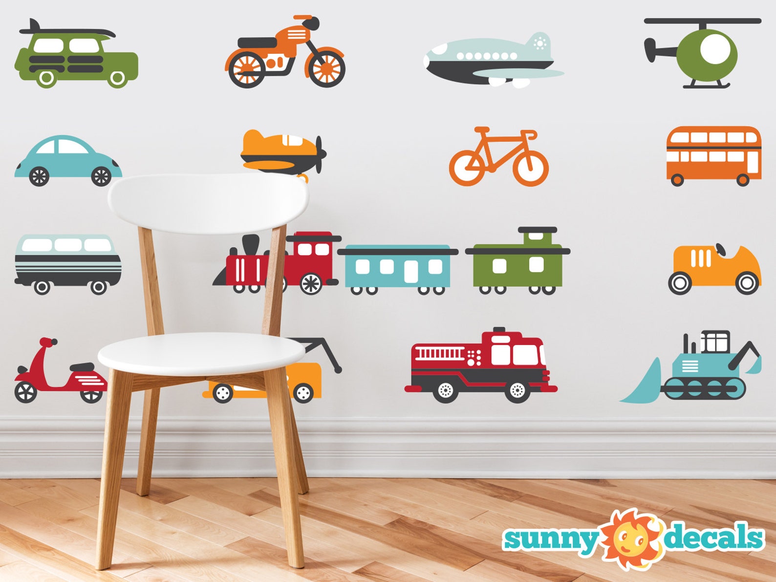 Transportation Theme Fabric Wall Decals for Nursery and Kids - Etsy