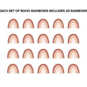 Boho Rainbow- Set of 20 - Etsy