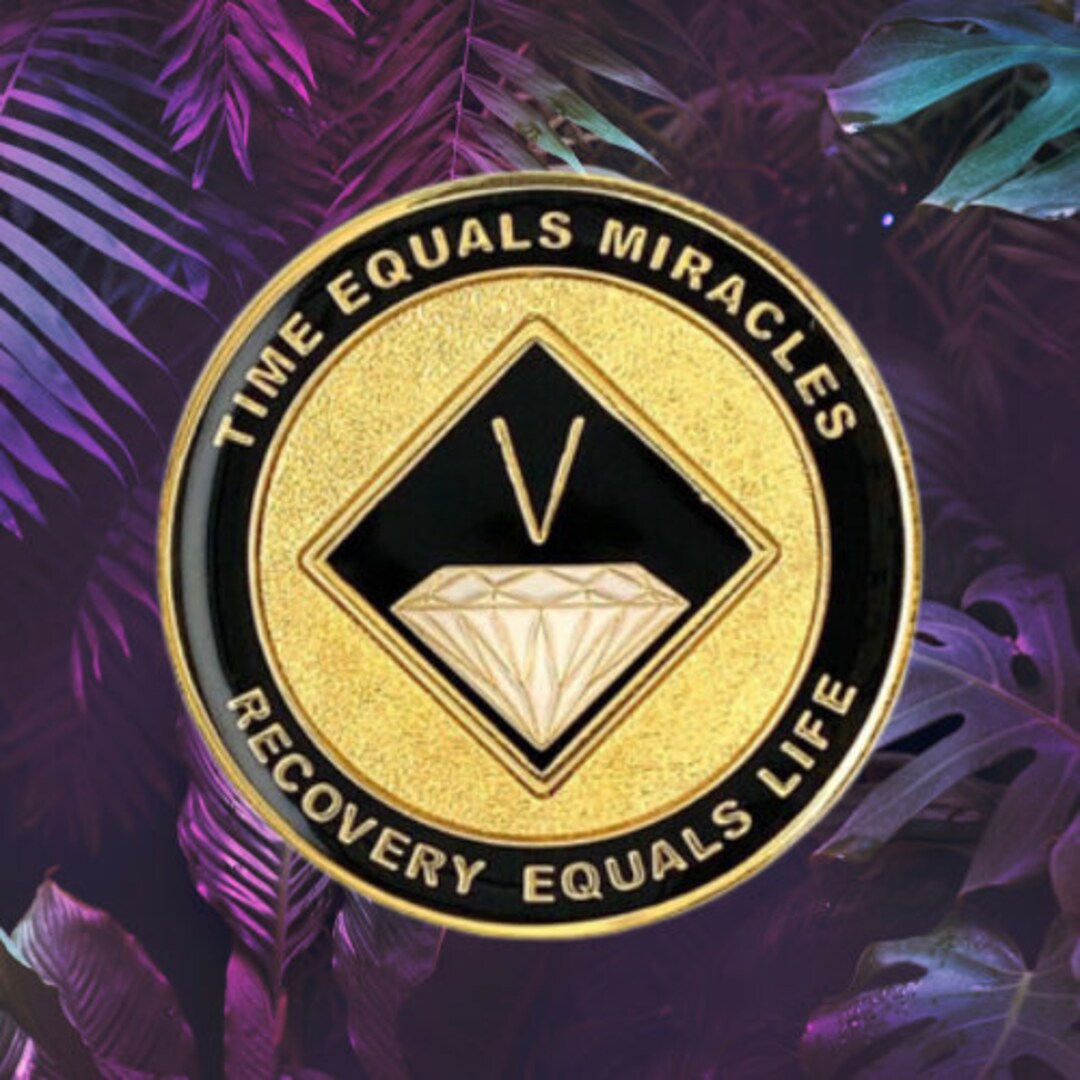 NA Black Diamond Medallion Yrs 1-40 Recovery Narcotics Anonymous ...