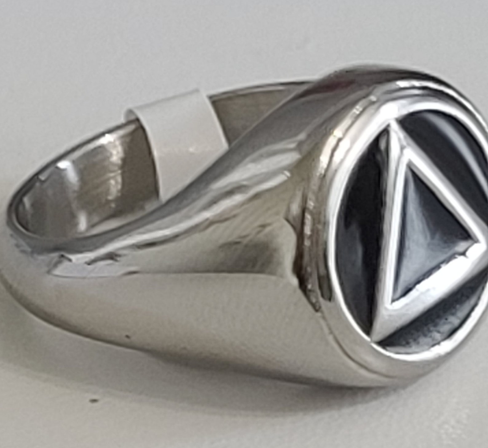 Stainless Steel AA Recovery Ring With Alcoholics Anonymous - Etsy