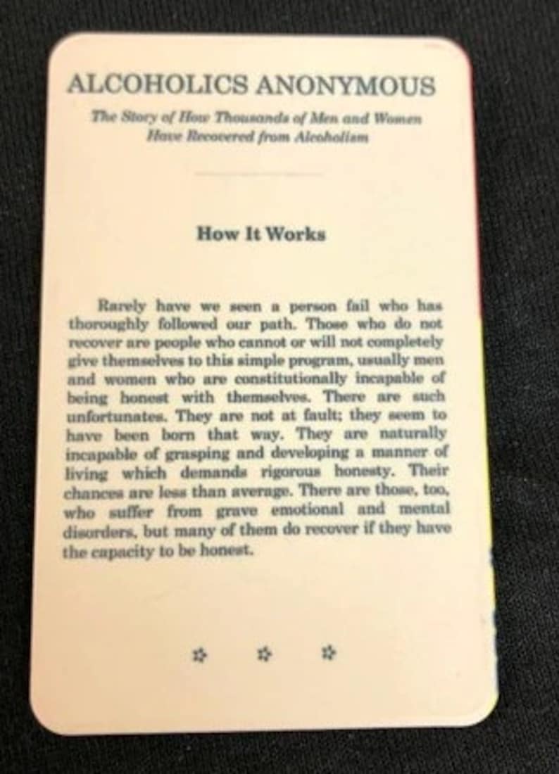 Big Book First Edition Yearly AA Recovery Unique Medallion | Etsy