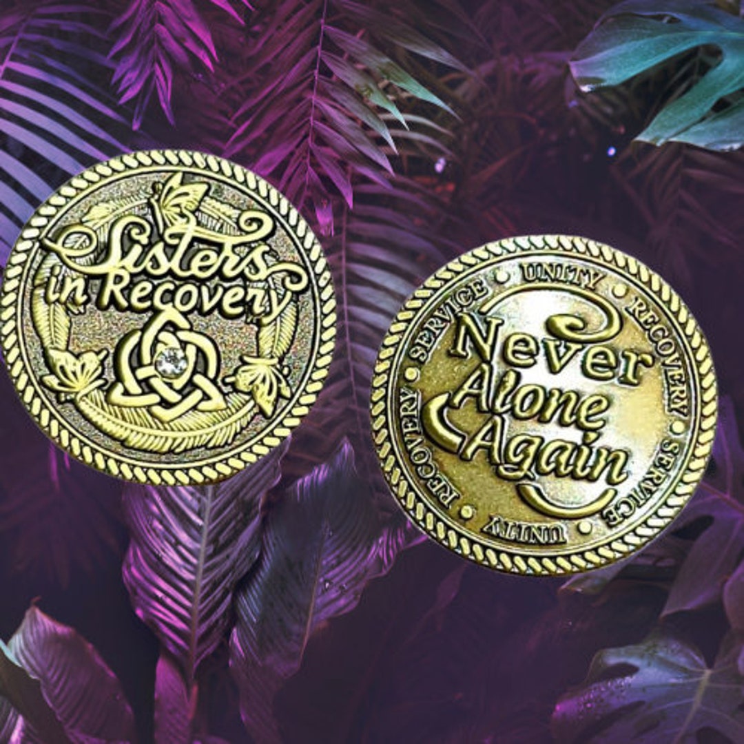 Premium Bronze Sisters in Recovery 12 Step Recovery Medallion Unity ...