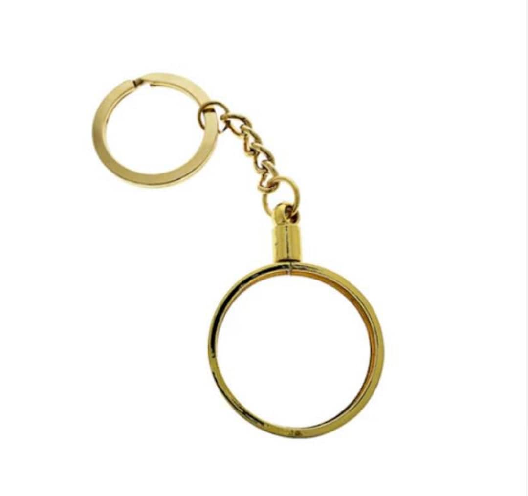 34MM Gold or Silver - Recovery Medallion Key Chain Holder With Chain ...