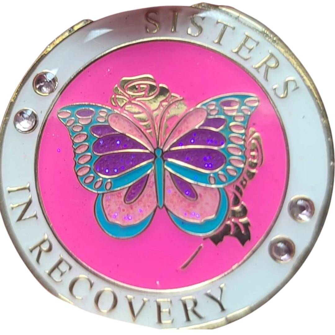 Premium Pink Sisters in Recovery 12 Step Recovery Medallion - Faith ...