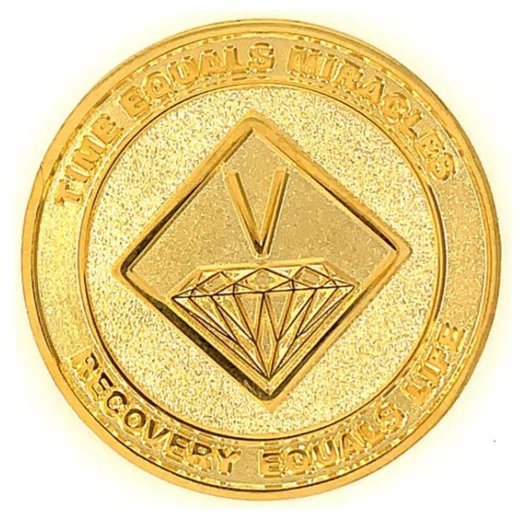 NA Gold Diamond Medallion Yrs 1-40 Recovery Narcotics Anonymous ...