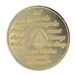 AA Medallion 24KT Gold Plated Coin Rose AB Crystals 1-50 Bling ...