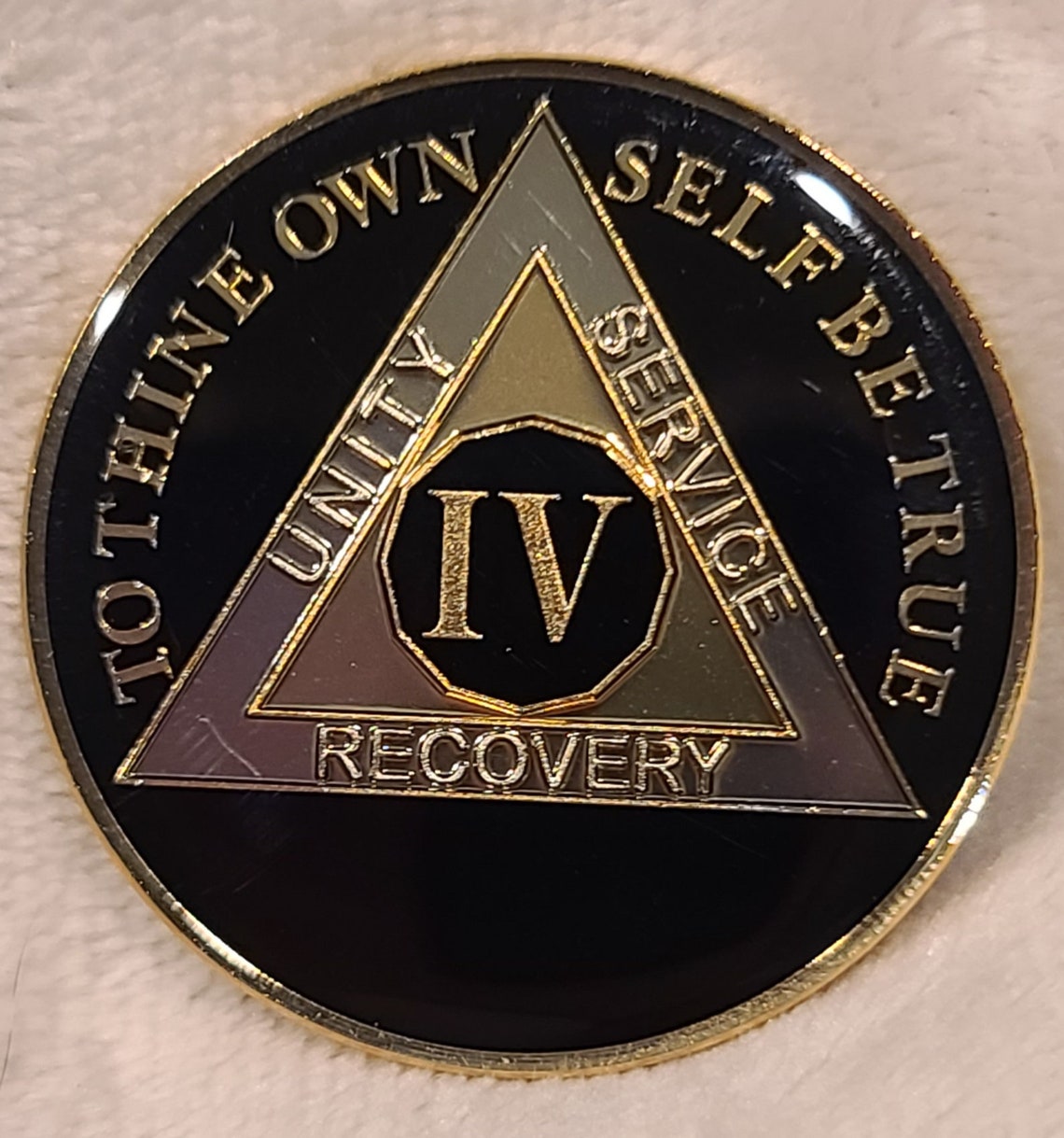AA Recovery Medallion Bronze With Tri-plate 1 1/2 - Etsy