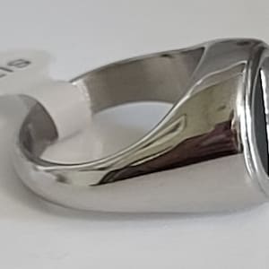 Stainless Steel AA Recovery Ring With Alcoholics Anonymous Symbol - 12 ...