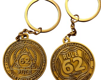 Rule 62 Don't Take Yourself Too Damn Serious AA Alcoholics Anonymous ...