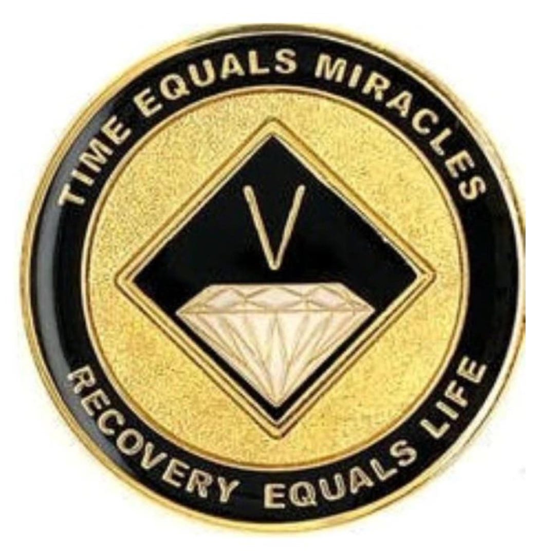 NA Black Diamond Medallion Yrs 1-40 Recovery Narcotics Anonymous ...