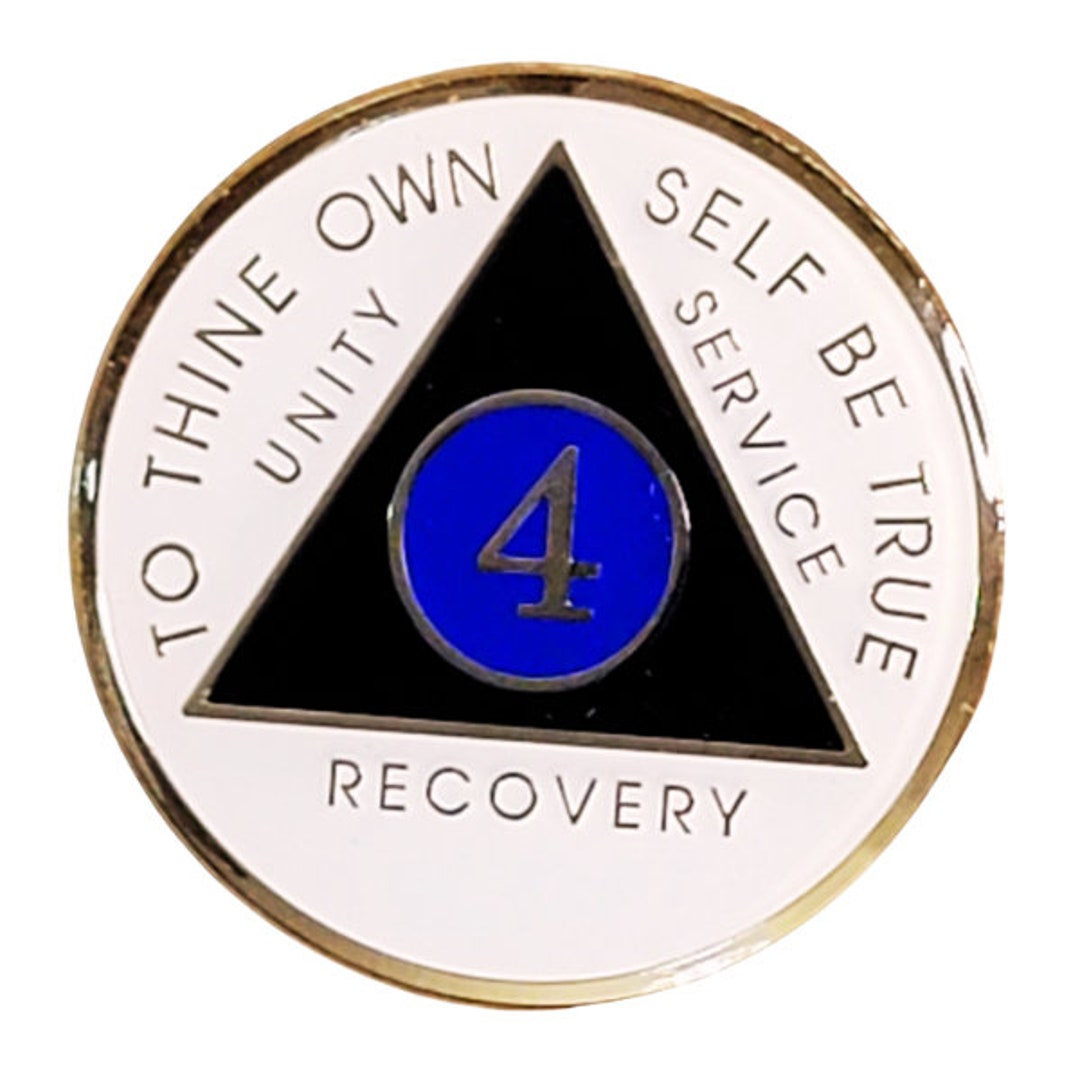 New Premium AA Yearly Yearly Regal Blue White Recovery Medallion ...
